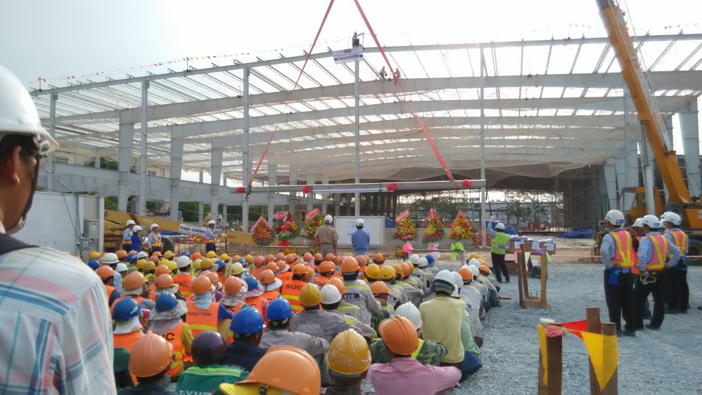The Roof Topping Ceremony Of Phase 4 Of Saigon Precision Project