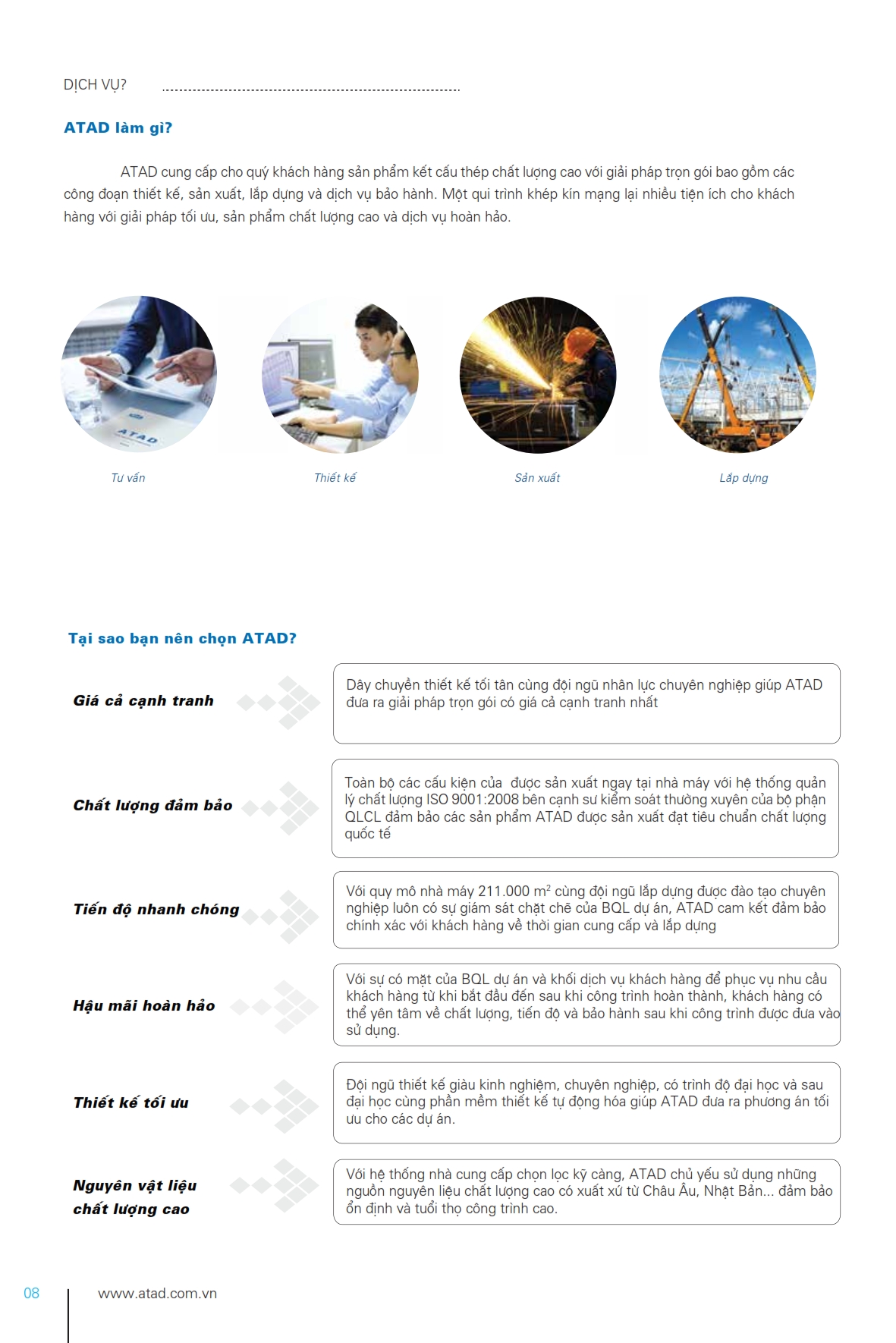 ATAD Brochure - Vietnamese - Công Ty Cổ Phần Kết Cấu Thép ATAD