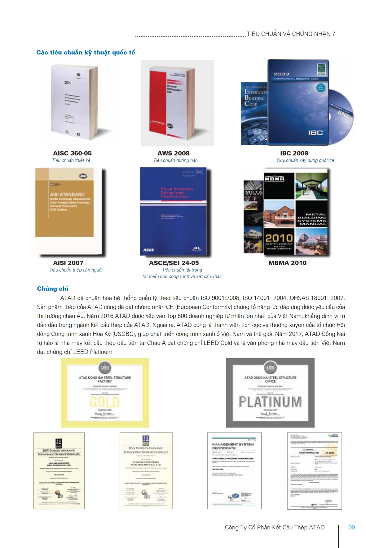 ATAD Brochure - Vietnamese - Công Ty Cổ Phần Kết Cấu Thép ATAD