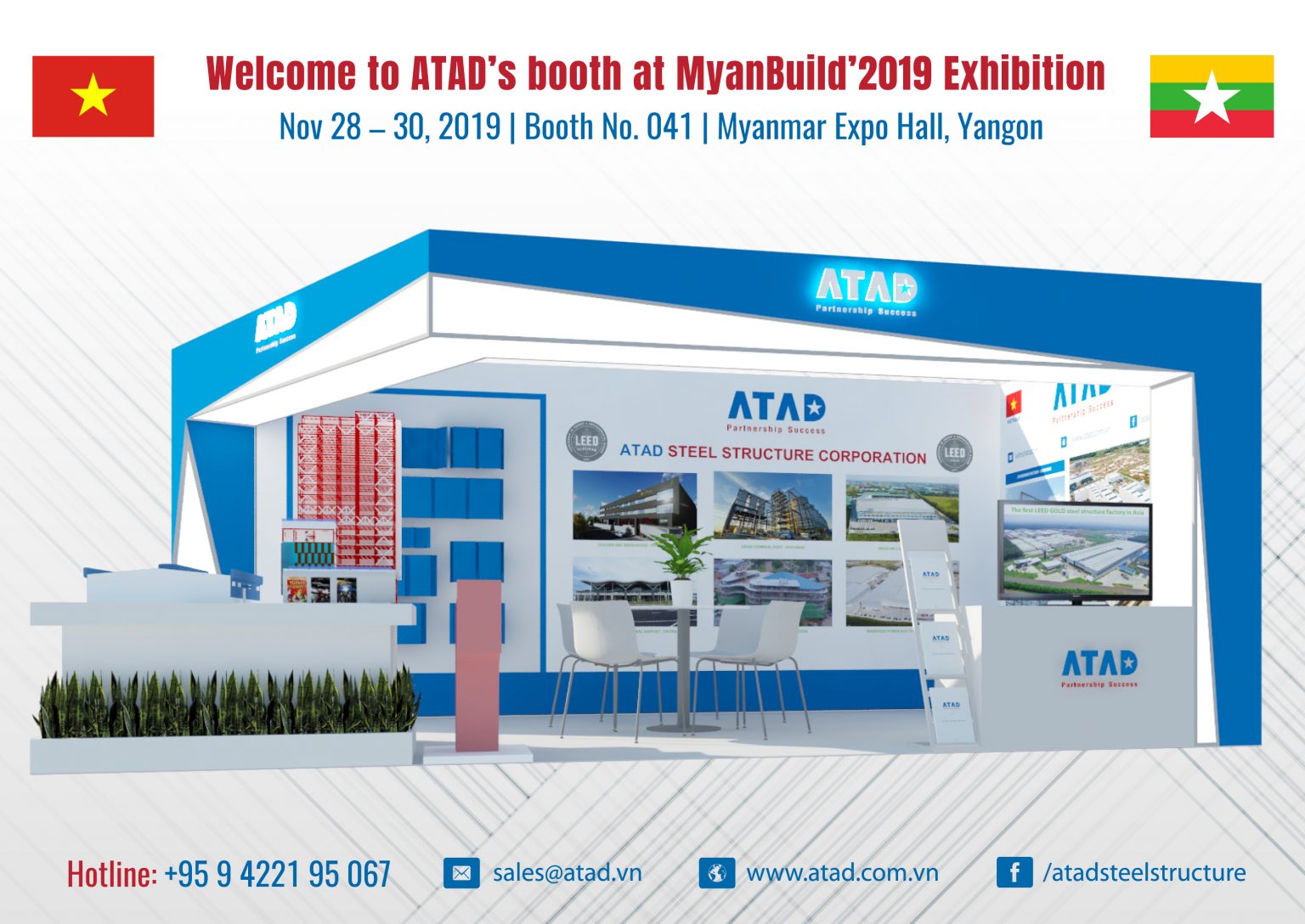 Welcome To Visit ATAD’s Booth At Myanbuild 2019 - ATAD Steel Structure ...